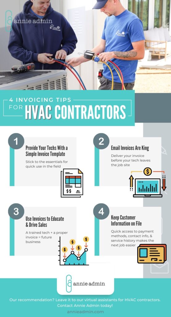 4 Pointers for Successful HVAC Invoicing - Annie Admin Virtual Assistants